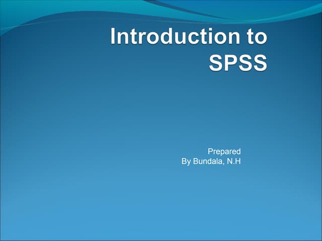 Spss lecture notes | PPT Spss lecture notes | PPT