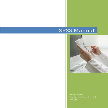 SPSS Manual (Turkish) | PDF