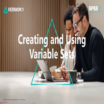 Spss Statistics Creating And Using Variable Sets In Ibm Spss Statistics Pptx