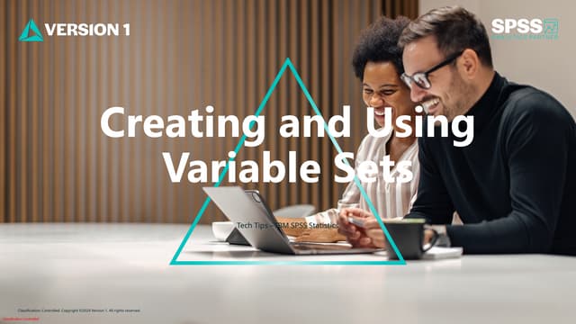 Spss Statistics Creating And Using Variable Sets In Ibm Spss Statistics Pptx
