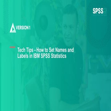 Spss Statistics Setting Values And Labels In Ibm Spss Statisticspptx