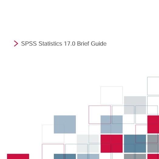 Spss statistics brief guide 17.0 | PDF
