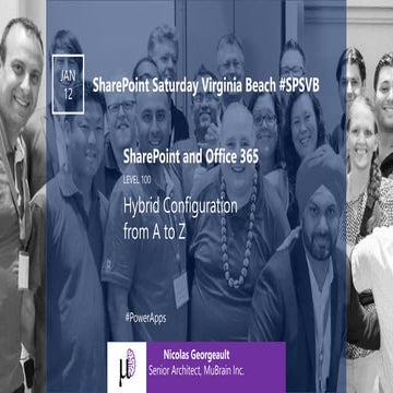 SPSVB 2019 - SharePoint and Office 365 Hybrid configuration from A to Z ...
