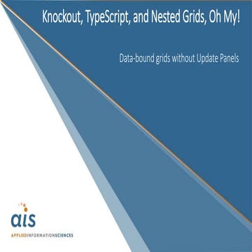 Knockout Typescript And Nested Grids Oh My Ppt 