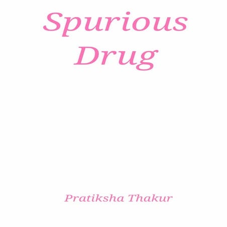 Spurious Drug | PDF