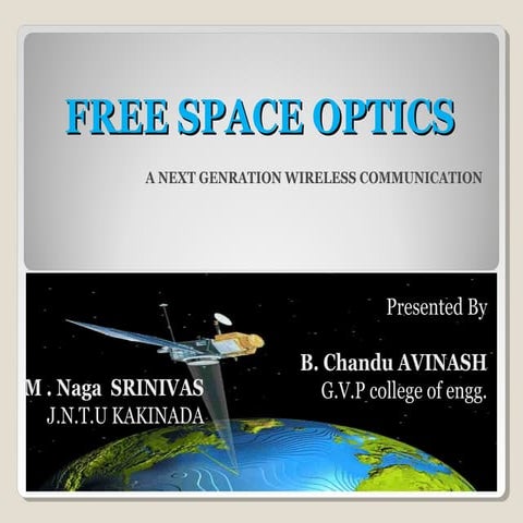 Free space optical communication | PPT