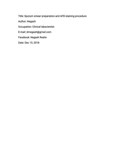 Stool wet mount preparation | PDF | Medical Tests | Medical Health