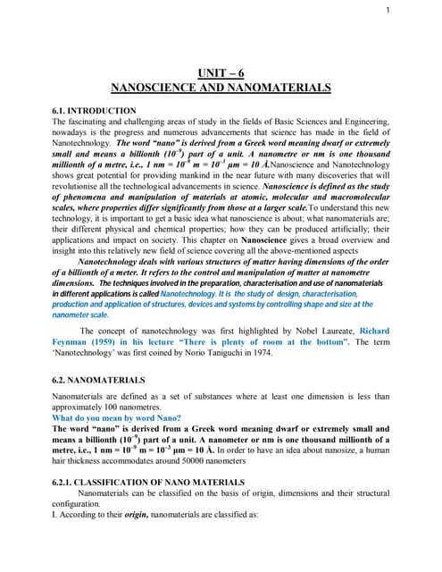 Classification of Nanostructures by Peeyush Mishra | DOC | Chemistry ...