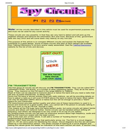Spy circuits p1 | PDF