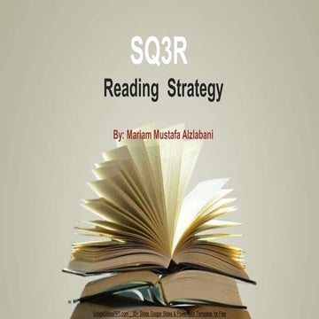 SQ3R Strategy (Reading Comprehension Strategy) | PDF