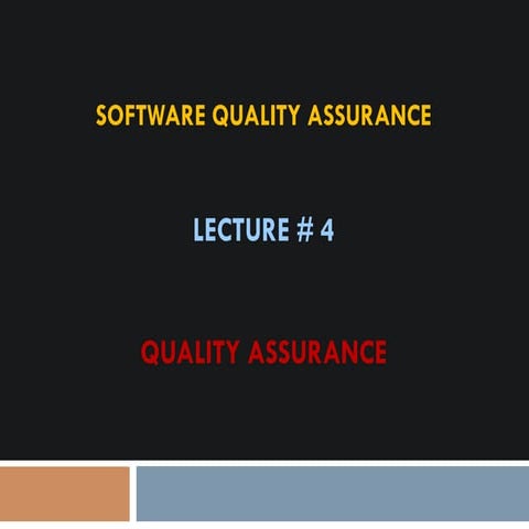SQA Lec_4.ppt learn sqa knowledge using this pptx | PPTX