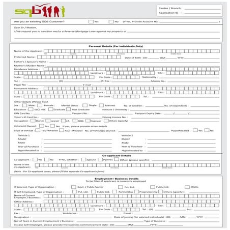 SQB FORM | PDF