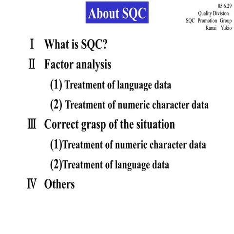 Sqc1 | PPT | Auto Repair | Automotive