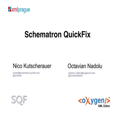 Schematron QuickFix | PDF