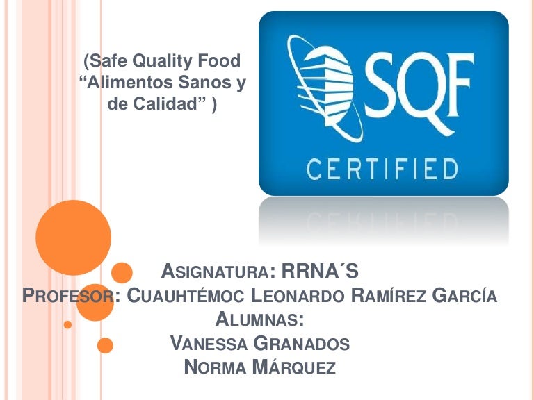Sqf Safety Quality Food