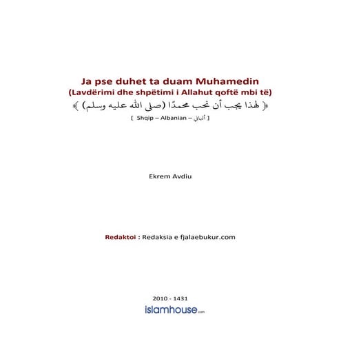 Sq Ja pse duhet ta duam Muhamedin | PDF