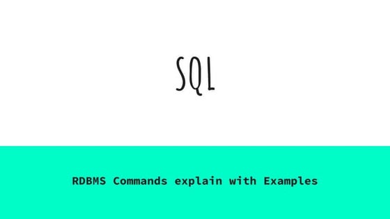 Introduction To Sql Pptx Databases Computer Software And Applications