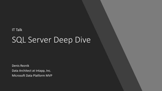 Sql Server Deep Drive Ppt 9209