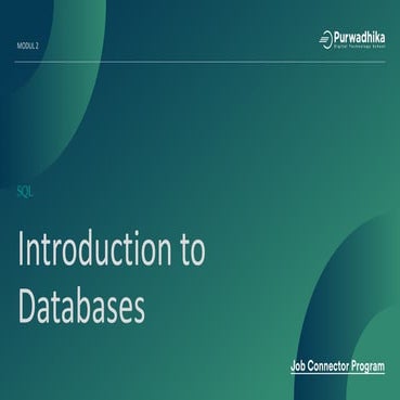 Materi Sql Introduction To Basic Databases Pdf Databases 0307