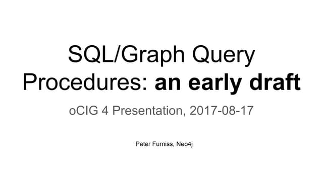Opencypher Adding Property Graph Extensions To Sql Using Graph Query
