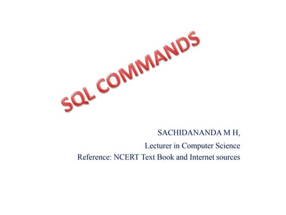 Dml Ddl Dcl Drldql And Tcl Statements In Sql With Examples Ppt 8150