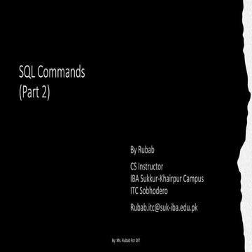 Sql Commands Part 2 Pptx