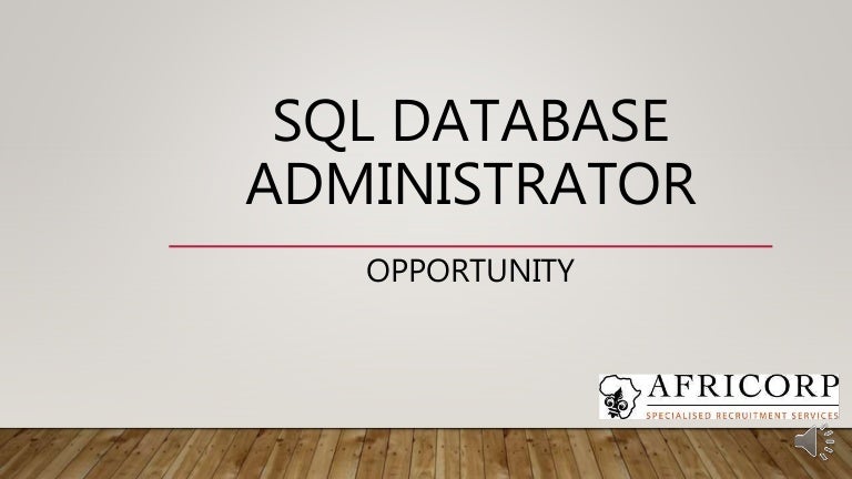 Sql Database Administrator 1687