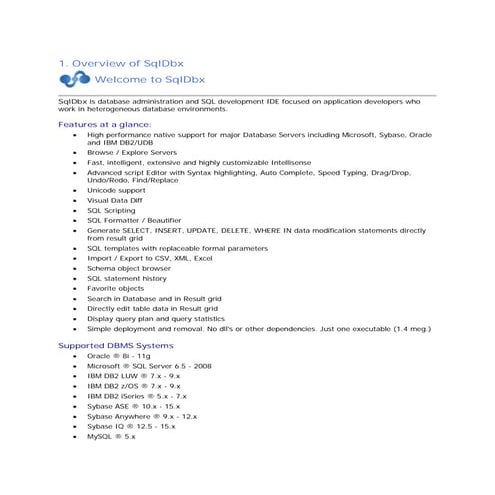 Sql dbx | PDF