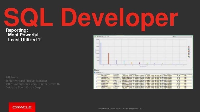 Oracle SQL Developer Reports