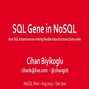 SQL gene in NoSQL | PPT