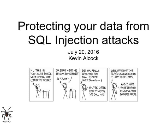 Protecting Your Data From Sql Injection Attacks Ppt