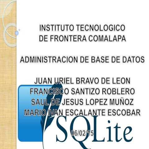 SQLite | PPT