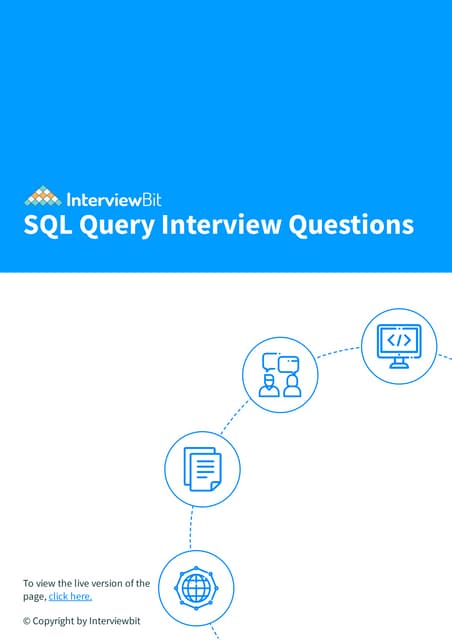 Sql Query Interview Questions Pdf Free Download