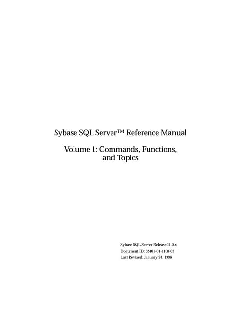 Sqlref | PDF Sqlref | PDF
