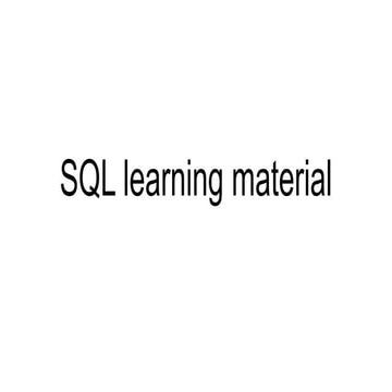 SQL Refresher ( Basic to Intermediate).pptx