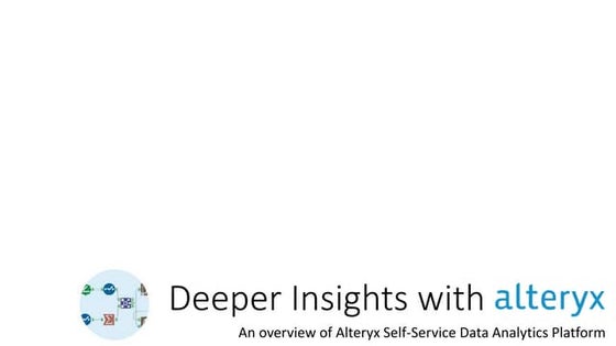 Alteryx Presentation | PPTX