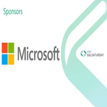 Sql saturday final | PPT