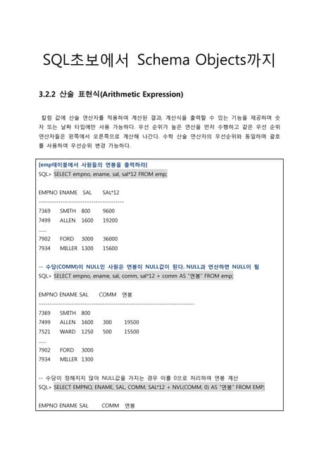 재직자환급교육사업주위탁it실무교육구로it학원오라클교육sql기초강좌it강좌10sql초보에서 Schema