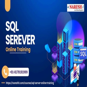 SQL Server Online Training in NareshIT.pdf | Databases | Computer Software and Applications