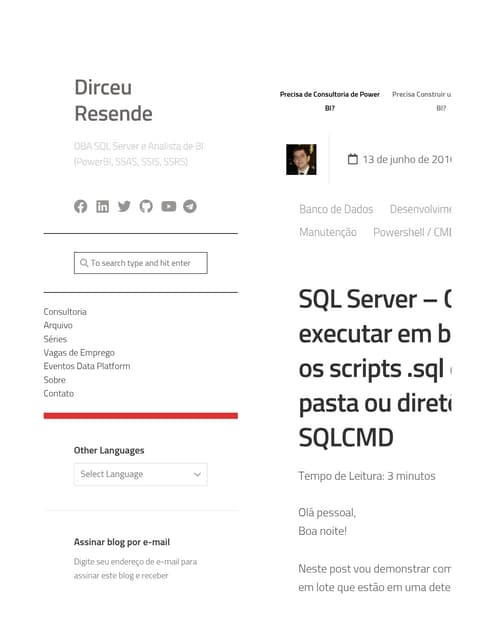 Sql Server Como Executar Em Batch Todos Os Scripts Pdf 9038