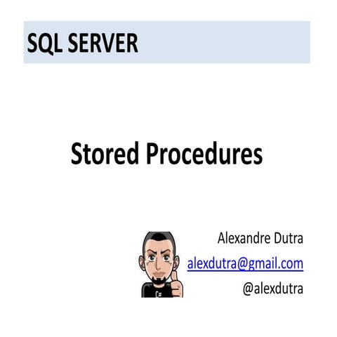 Sql Server Stored Procedures | PPT
