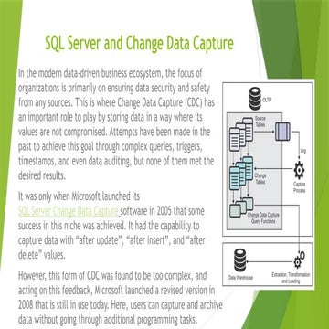 SQL Server and Change Data Capture .pptx