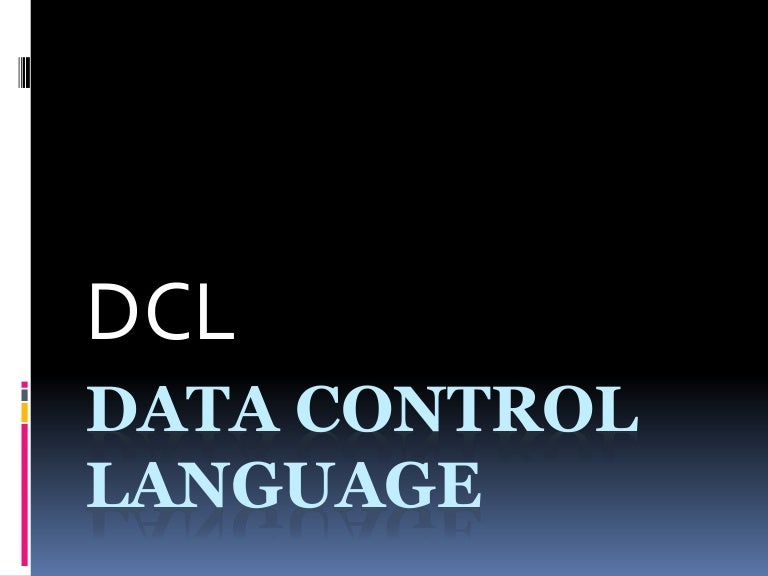 Sql server ___________data control language