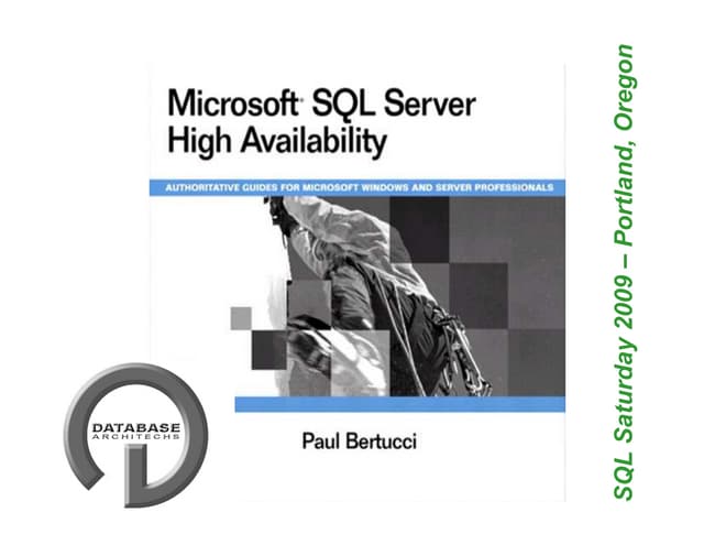 SQL Server High Availability | PPT SQL Server High Availability | PPT