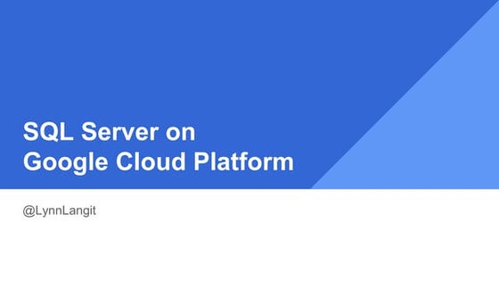 Scaling Galaxy on Google Cloud Platform | PPT