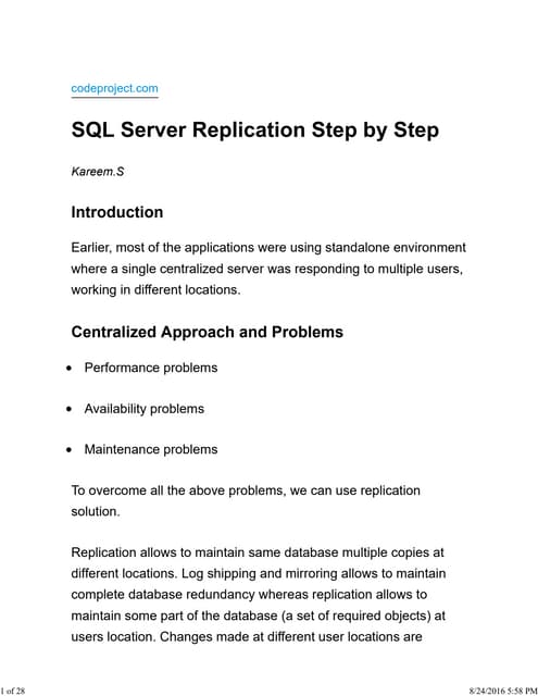 Sql Server Replication Transactional Replication From Mssql 200x To Mysql 5x Ppt 
