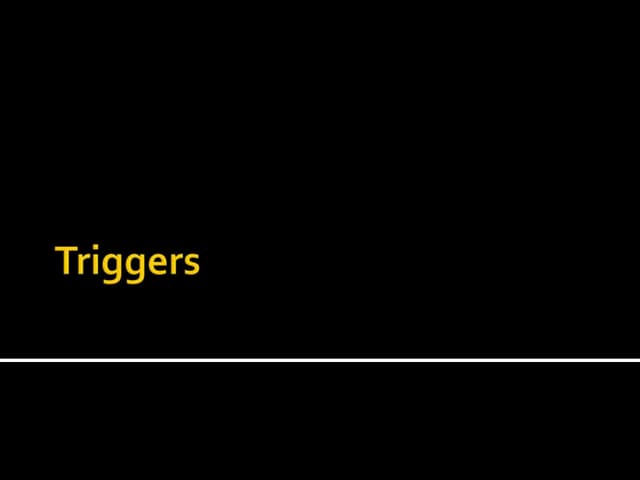 Sql Server Session19triggers Ppt