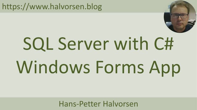 SQL Server with CSharp WinForms.pdf SQL Server with CSharp WinForms.pdf