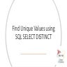 SQL Tips Select Distinct one column.pptx