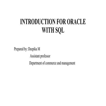 INTRODUCTION FOR ORACLE WITH SQL UNIT 1.pptx